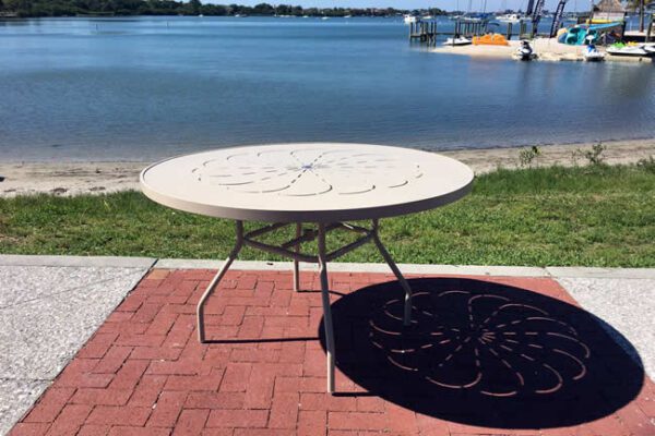 PTC42 42-inch Round Aluminum Patio Table - A&K Enterprise of Manatee, Inc.